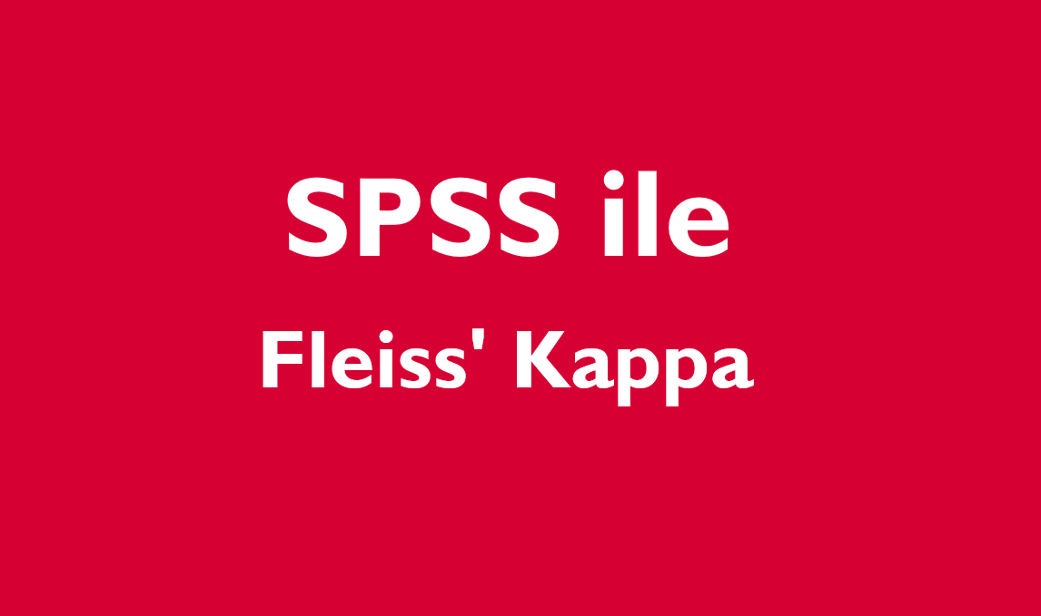 SPSS ile Fleiss' Kappa Analizi (Resimli) - SPSS YARDIMI İSTATİSTİK MERKEZİ
