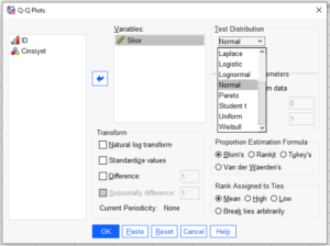 Q-Q Plot Nedir? (SPSS) — Resimli - SPSS YARDIMI İSTATİSTİK MERKEZİ