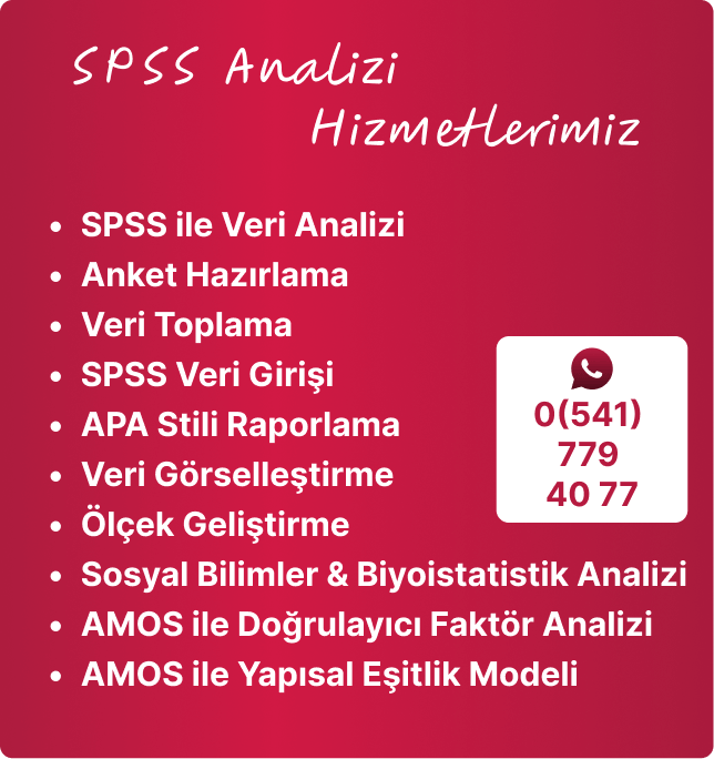 SPSS Analiz Ücretleri 2024 - SPSS YARDIMI İSTATİSTİK MERKEZİ