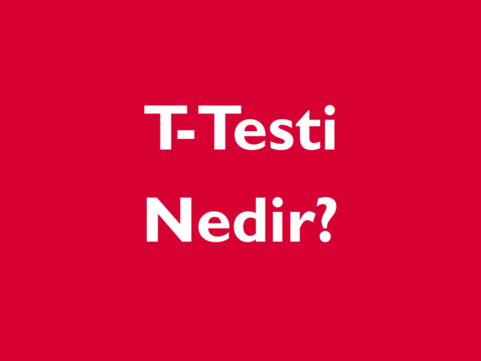Tukey Testi Nedir? - SPSS YARDIMI İSTATİSTİK MERKEZİ