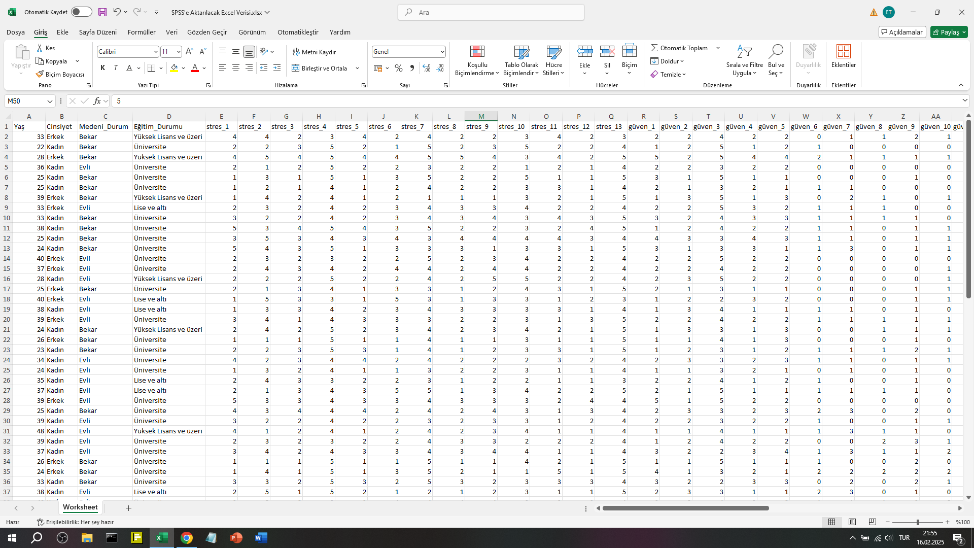 Excel'den SPSS'e Veri Aktarma - SPSS YARDIMI İSTATİSTİK MERKEZİ