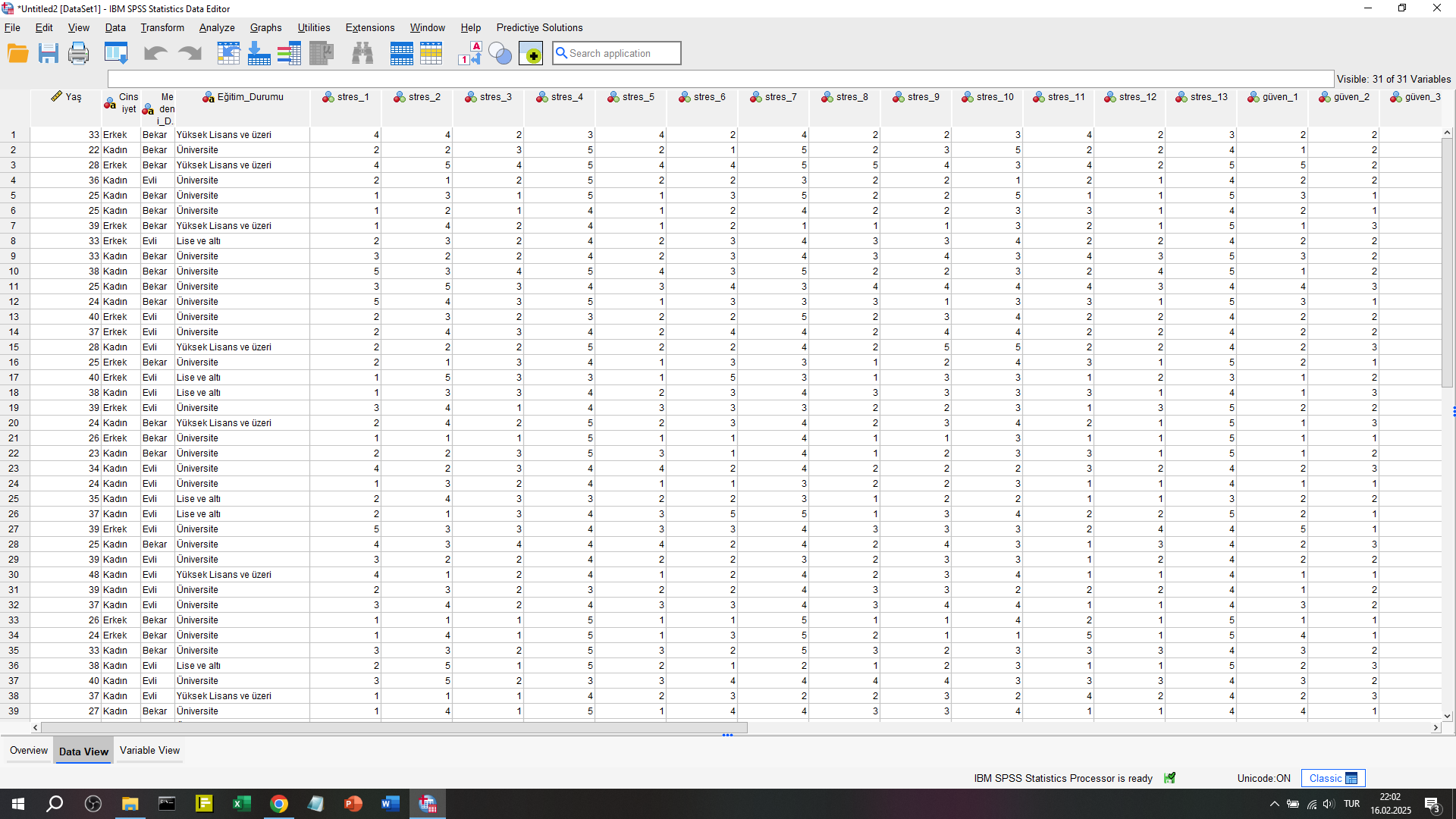 Excel'den SPSS'e Veri Aktarma - SPSS YARDIMI İSTATİSTİK MERKEZİ